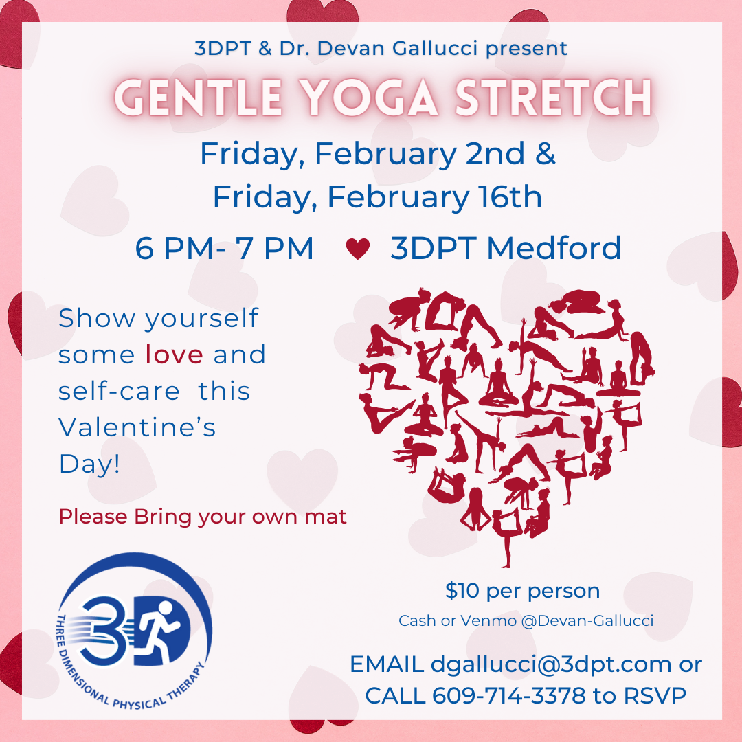 Gentle Yoga Stretch classes at 3DPT Medford