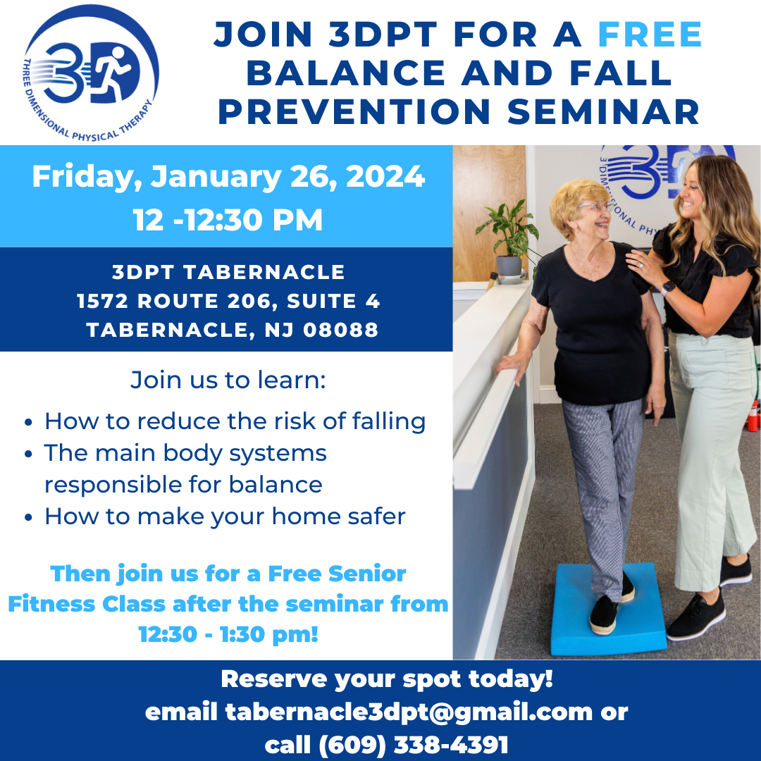 FREE Balance and fall prevention seminar