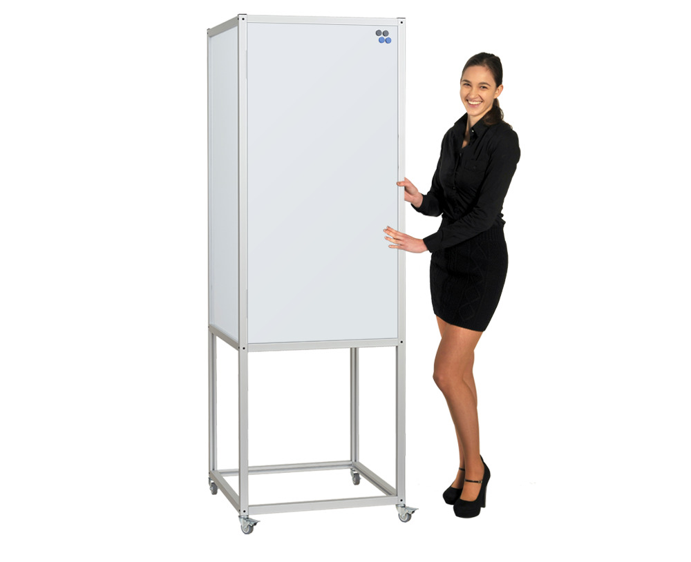 Mobile Double Sided 5S Standardization Whiteboard On A Sturdy Stand ...