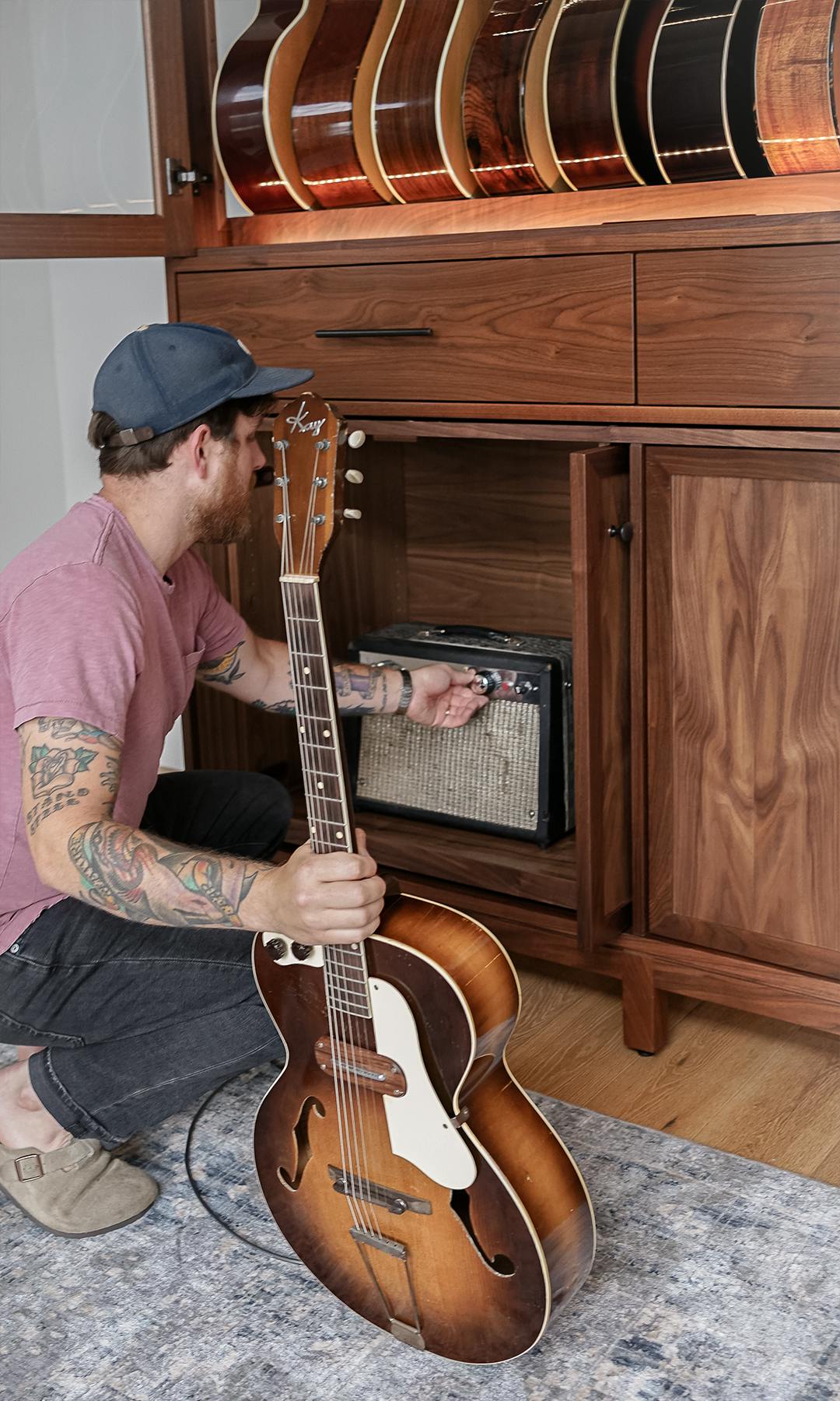 Large Guitar Estate® | Humidified Guitar Storage Cabinet
