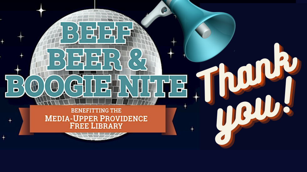BEEF BEER & BOOGIE NITE - Media-Upper Providence Free Library