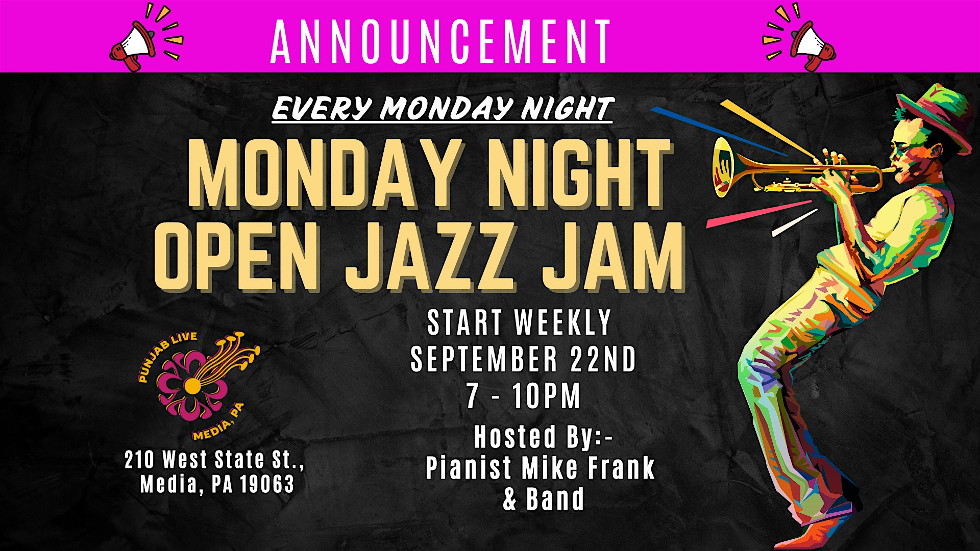 Open Jazz Jam – Every Monday @Punjab Live