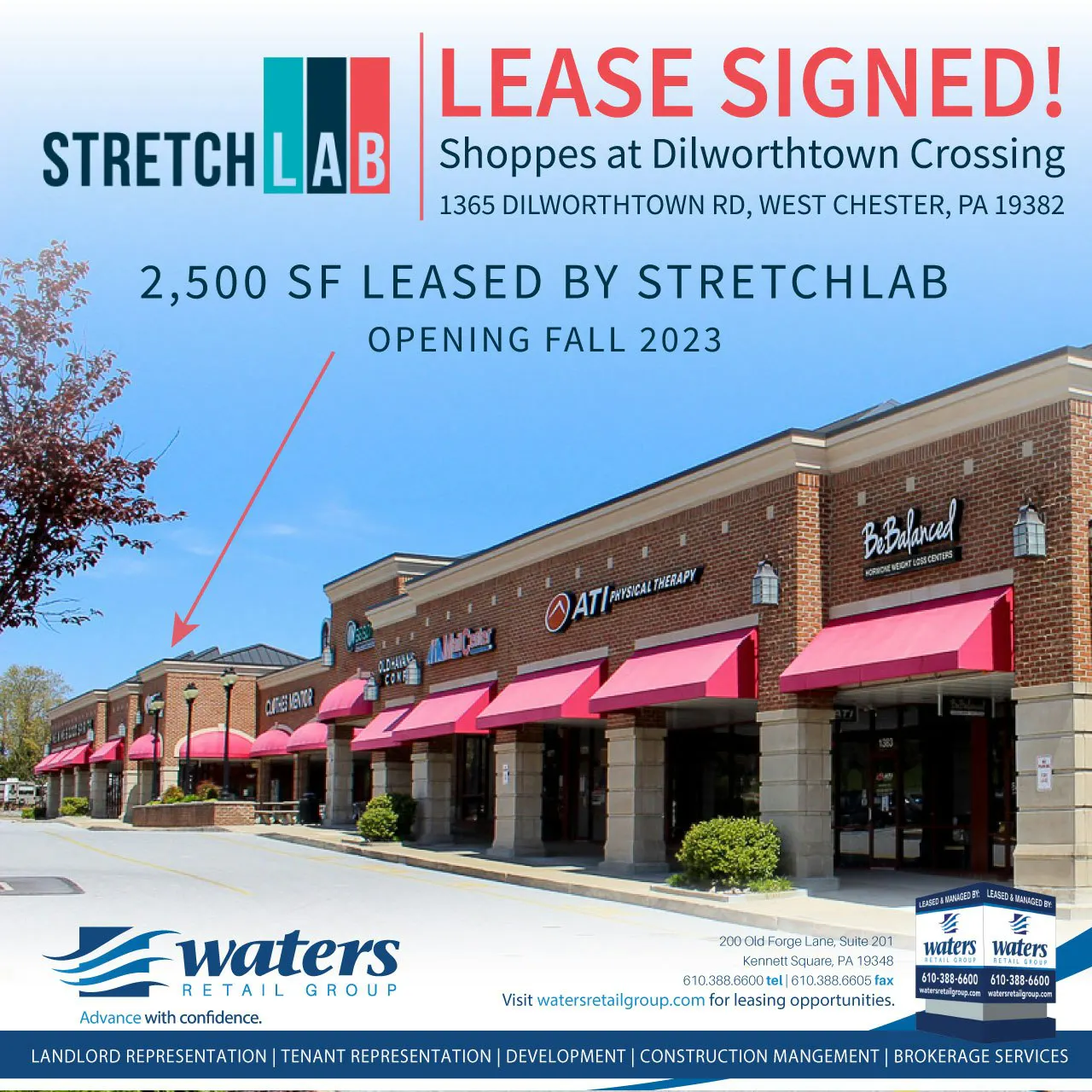 StretchLab signs lease for 2,500 sf in the Shoppes at Dilworthtown ...