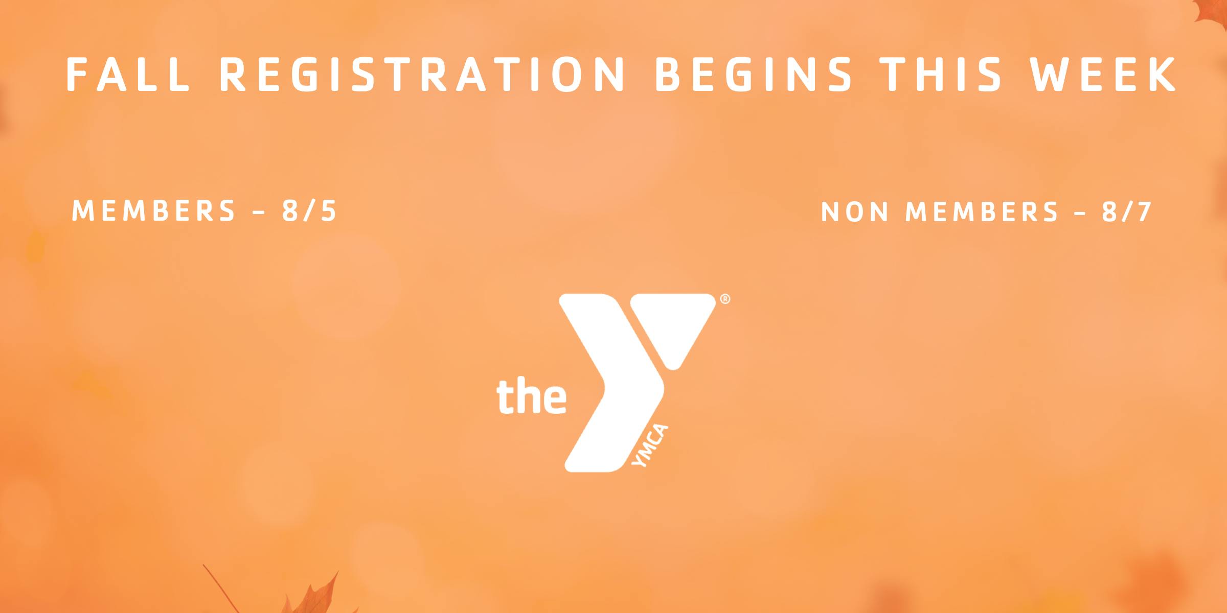 Fall Programs - Community YMCA