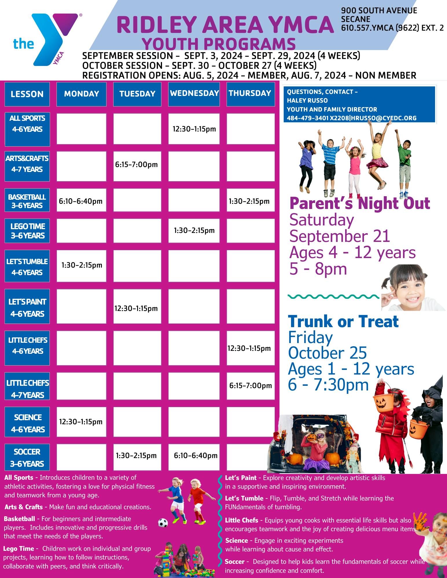 Youth Programs - Community YMCA