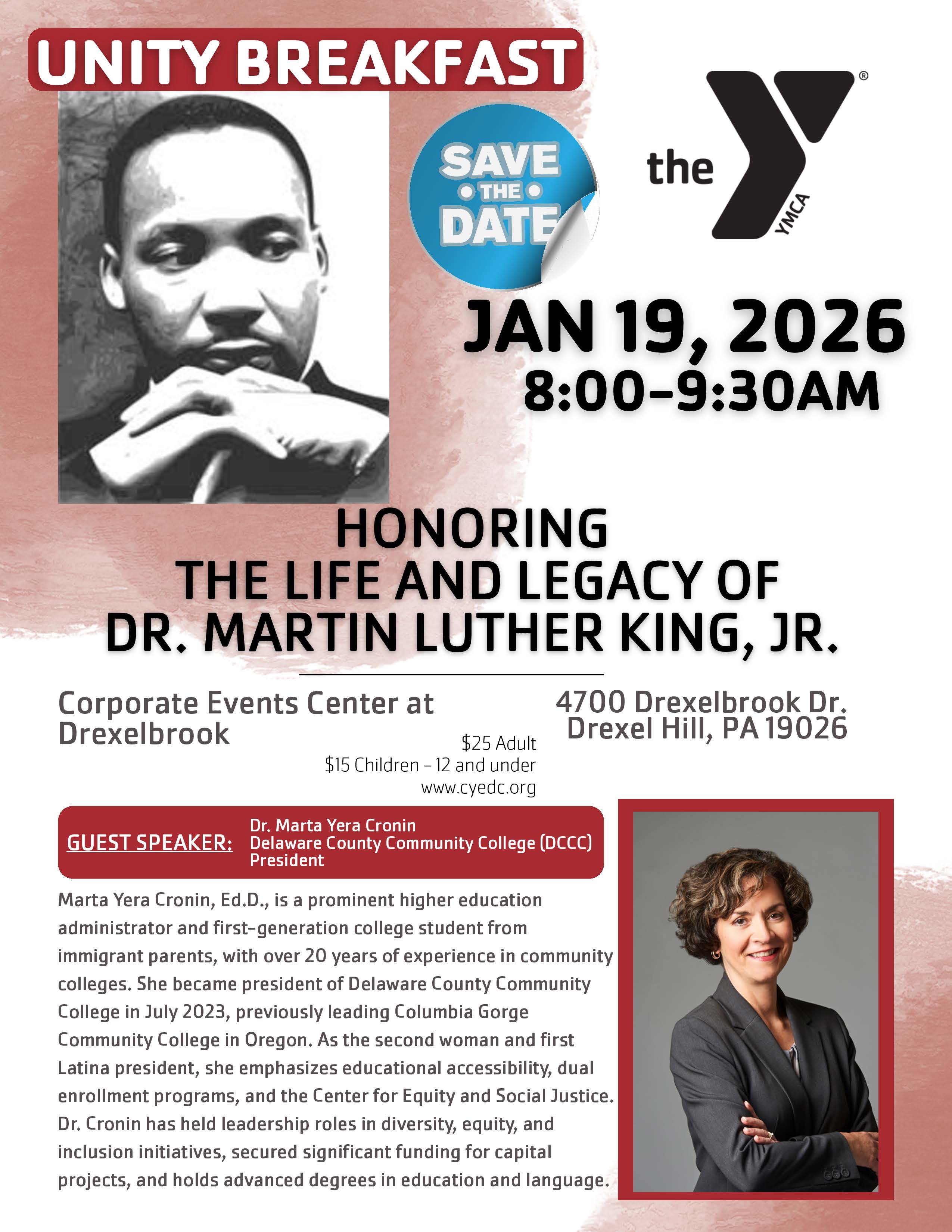 Martin Luther King Jr. Unity Breakfast - Community YMCA